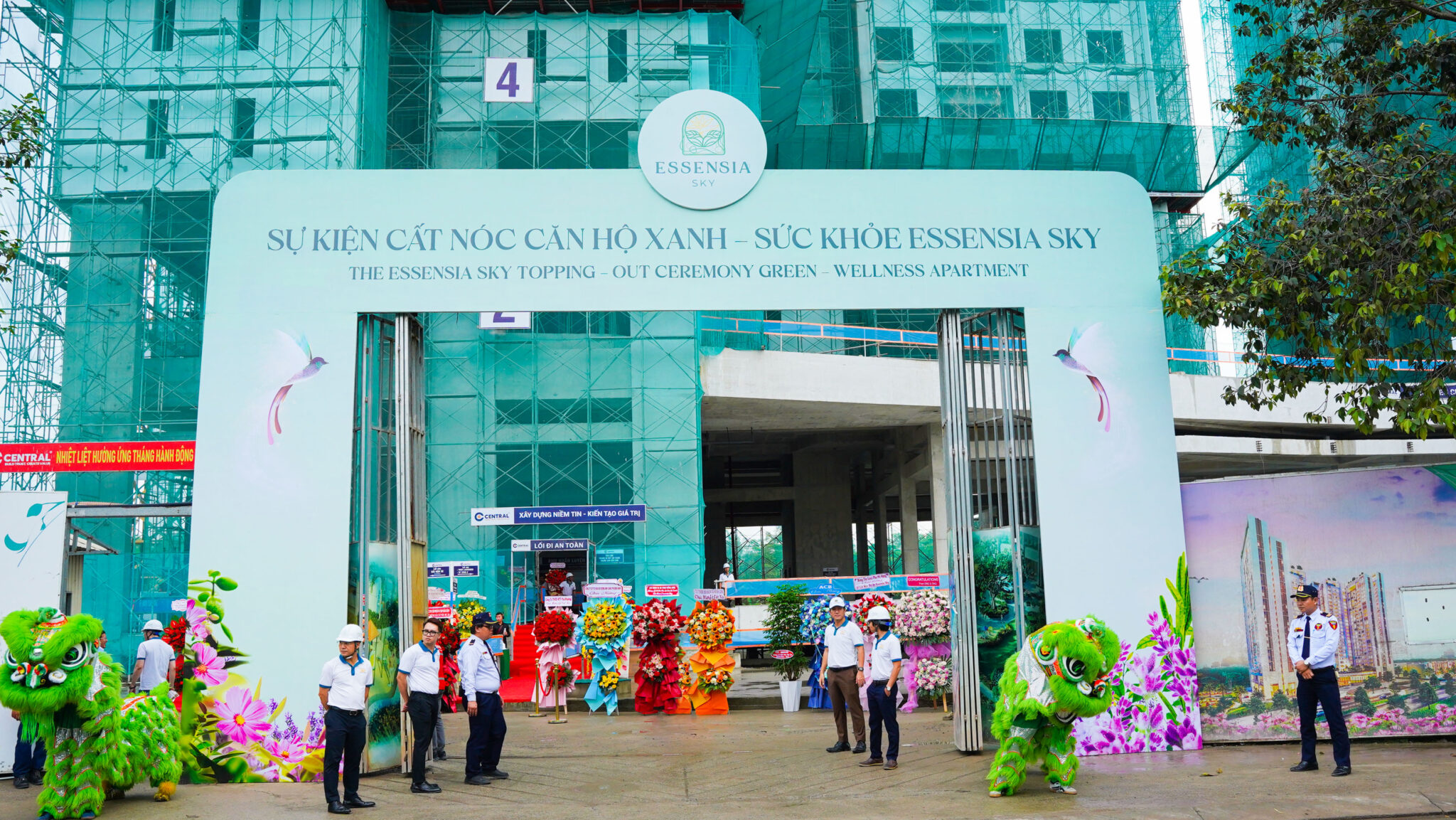 DỰ ÁN CĂN HỘ XANH – SỨC KHỎE ESSENSIA SKY CHÍNH THỨC CẤT NÓC - CENTRAL